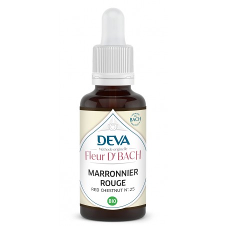 Fleur de Bach Marronnier rouge - Red chestnut bio - Laboratoire DEVA