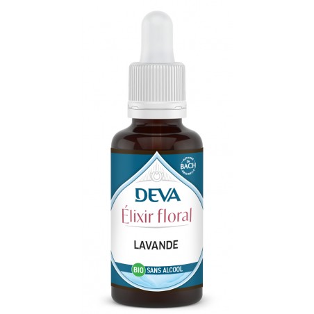 Élixir floral de Lavande bio, élixir floral DEVA - Laboratoire DEVA