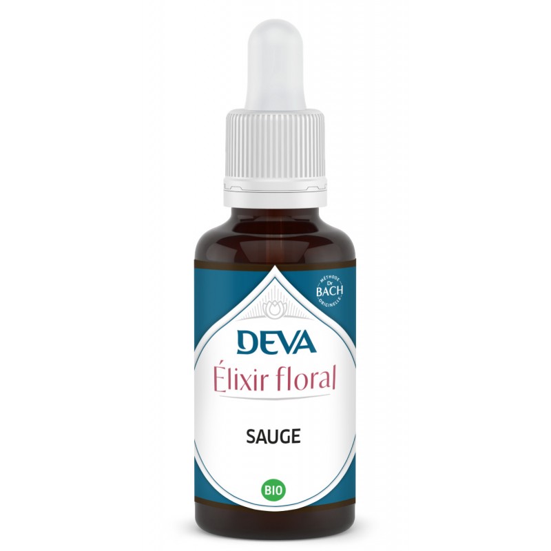 Élixir floral de Sauge bio, élixir floral DEVA - Laboratoire DEVA